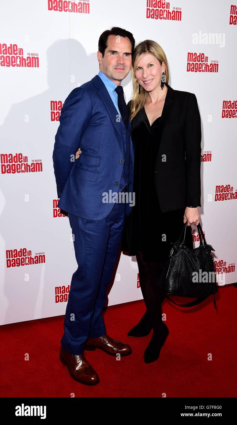 Jimmy Carr and his partner Karoline Copping attending the opening night ...