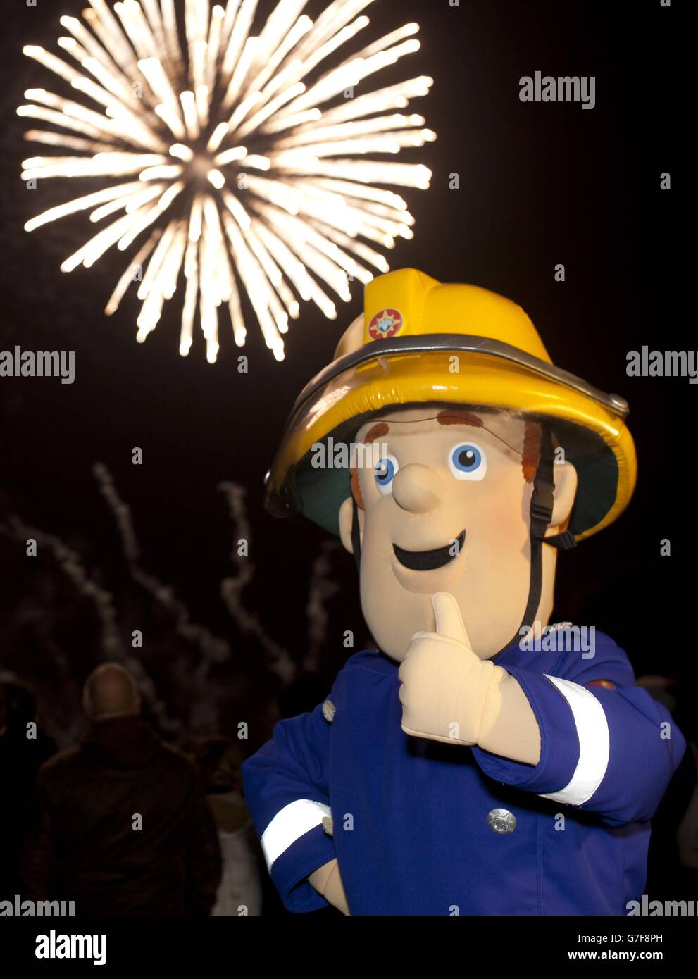 Fireman Sam Bonfire Night 2014 Stock Photo - Alamy