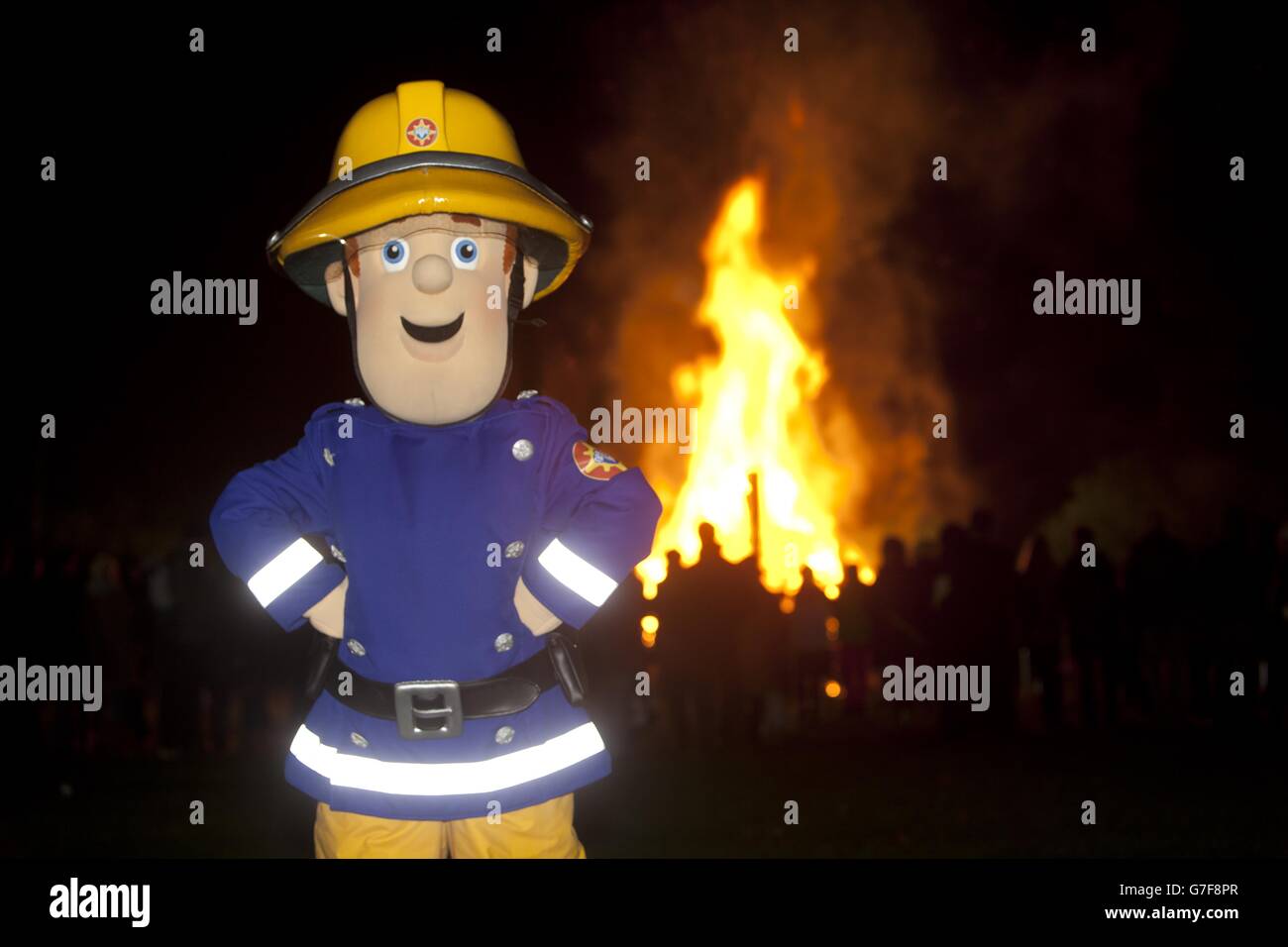 Fireman Sam Bonfire Night 2014 Stock Photo - Alamy