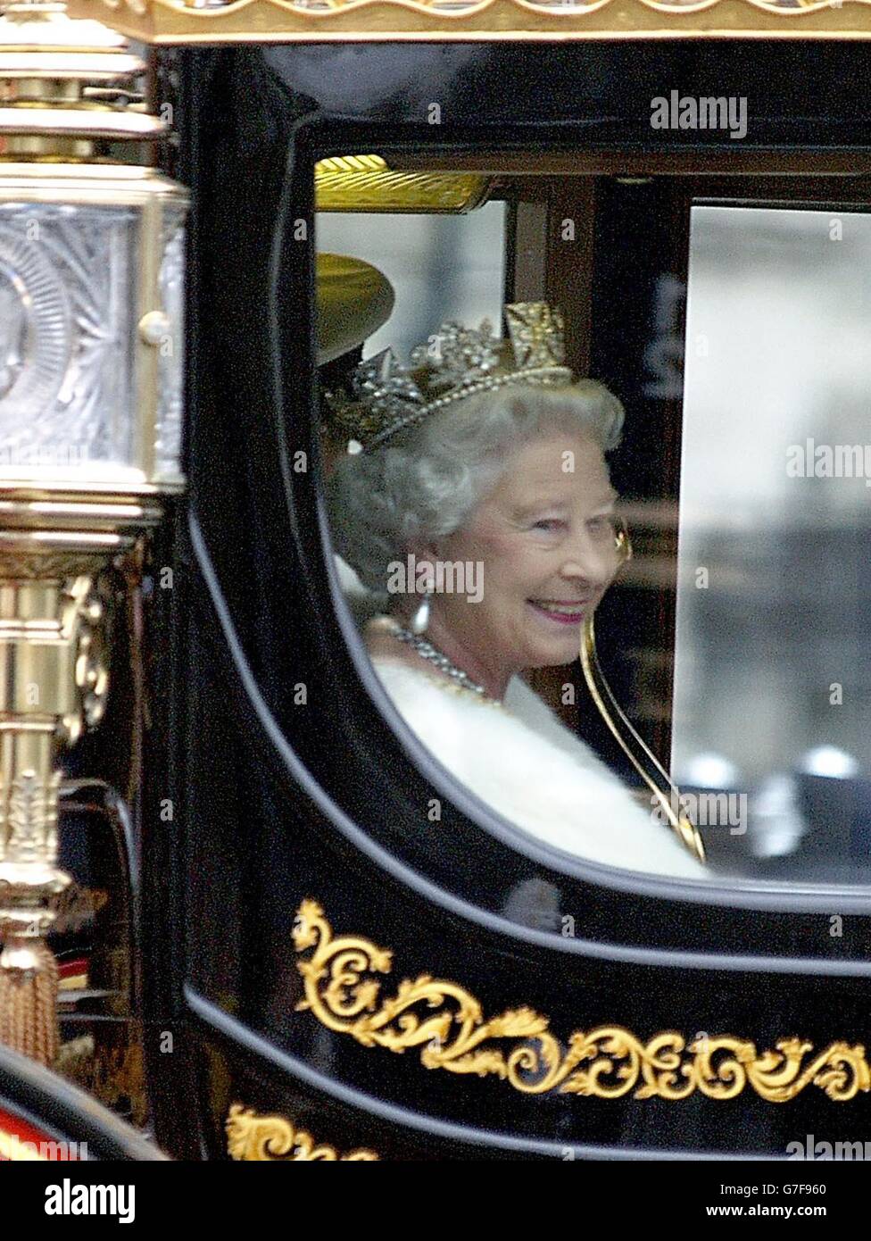 Queen Elizabeth II State Opening of Parliament Stock Photo - Alamy