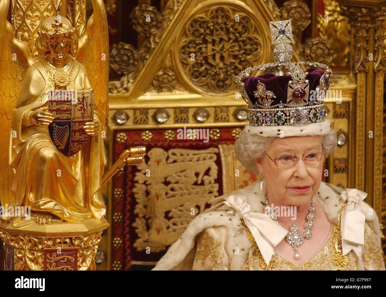 Queen Elizabeth II State Opening of Parliament Stock Photo - Alamy