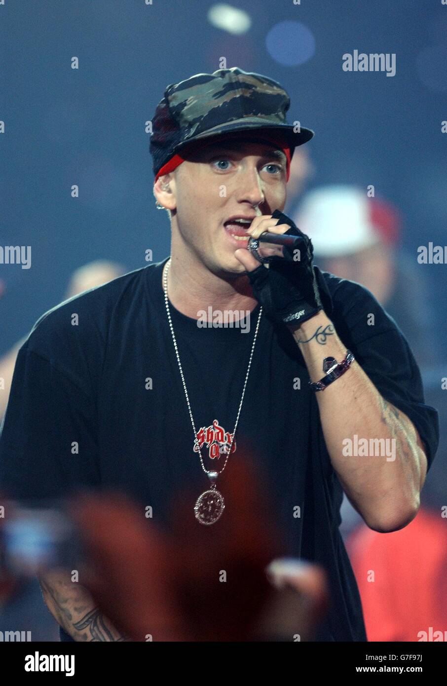 Eminem during the 11th annual MTV Europe Awards 2004 at the Tor di ...