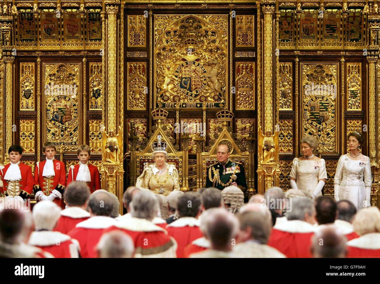 Queen Elizabeth II State Opening of Parliament Stock Photo - Alamy