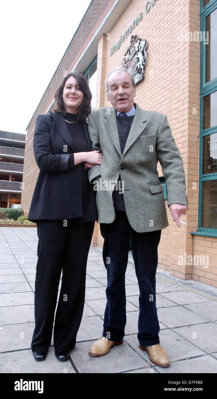 Keith Floyd leaves Swindon Magistrates Court with his wife Tess ...