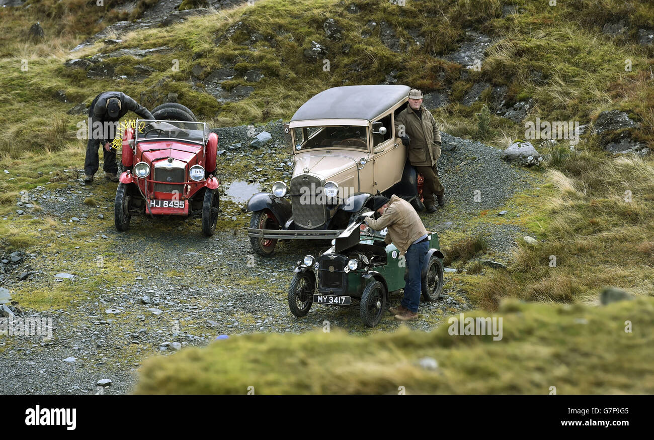 Vintage Car Rally Stock Photo - Alamy