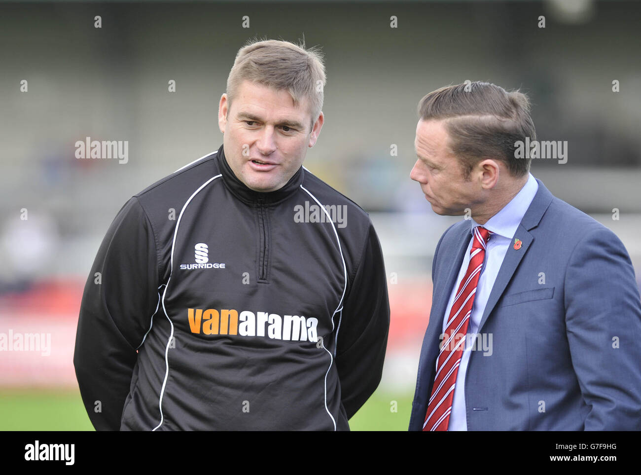 Doncaster Rovers manager Paul Dickovand Weston Manger Micky Bell talk ...