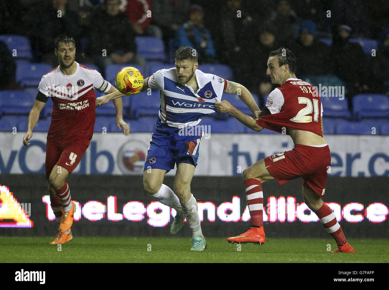 Football charlton athletics morgan fox full length hi-res stock ...