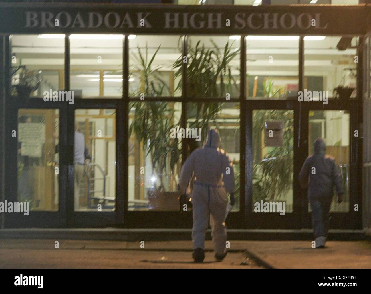 Police forensic officer broadoak comprehensive school in partington hi ...