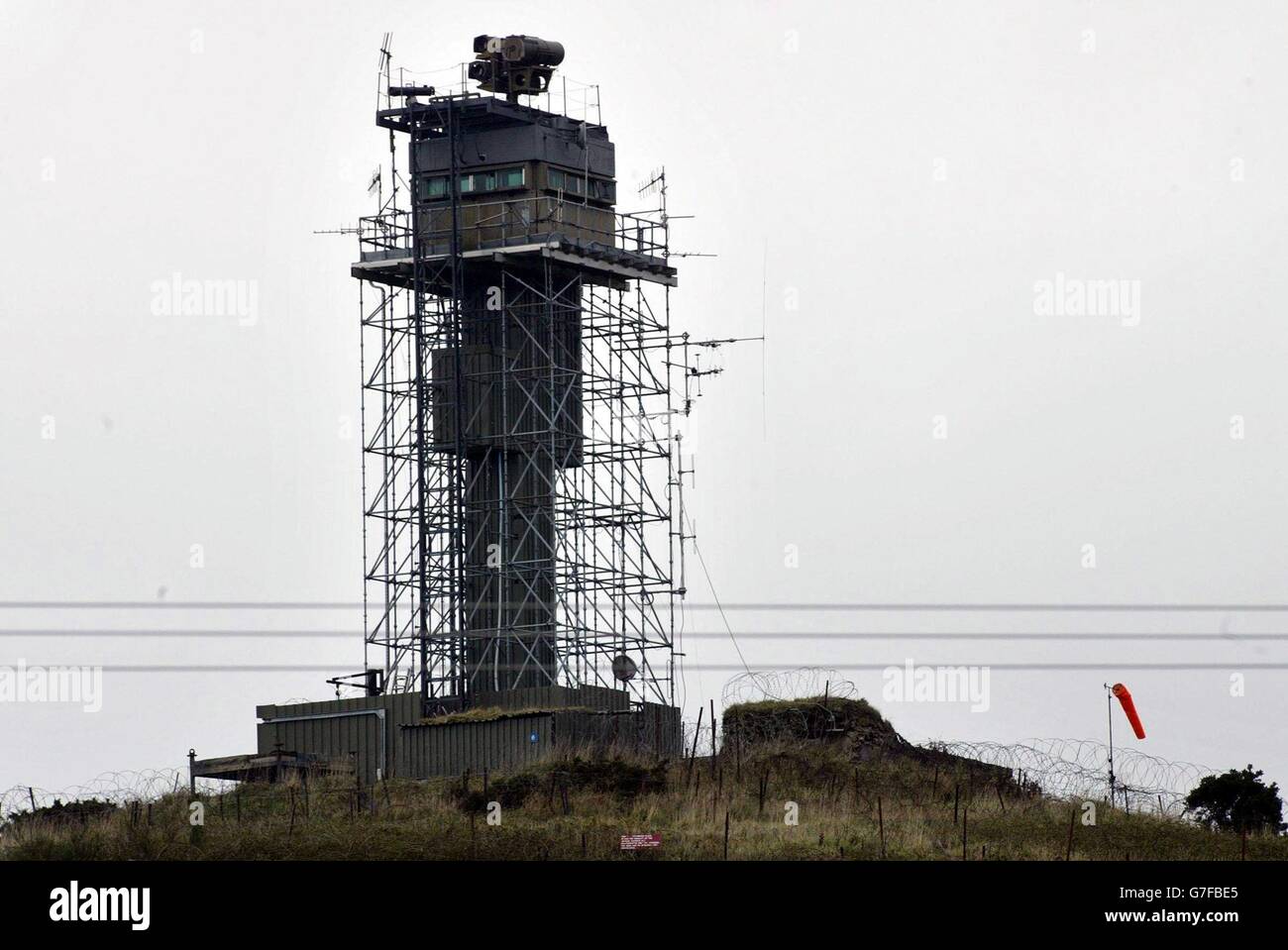 British army watchtower Stock Photo - Alamy