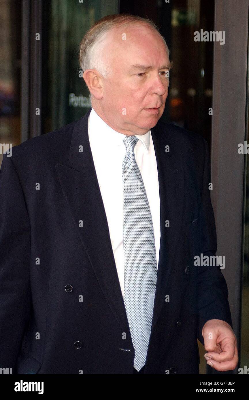 Mr Michael Hodgkinson the Chairman of the Post Office, leaves ...