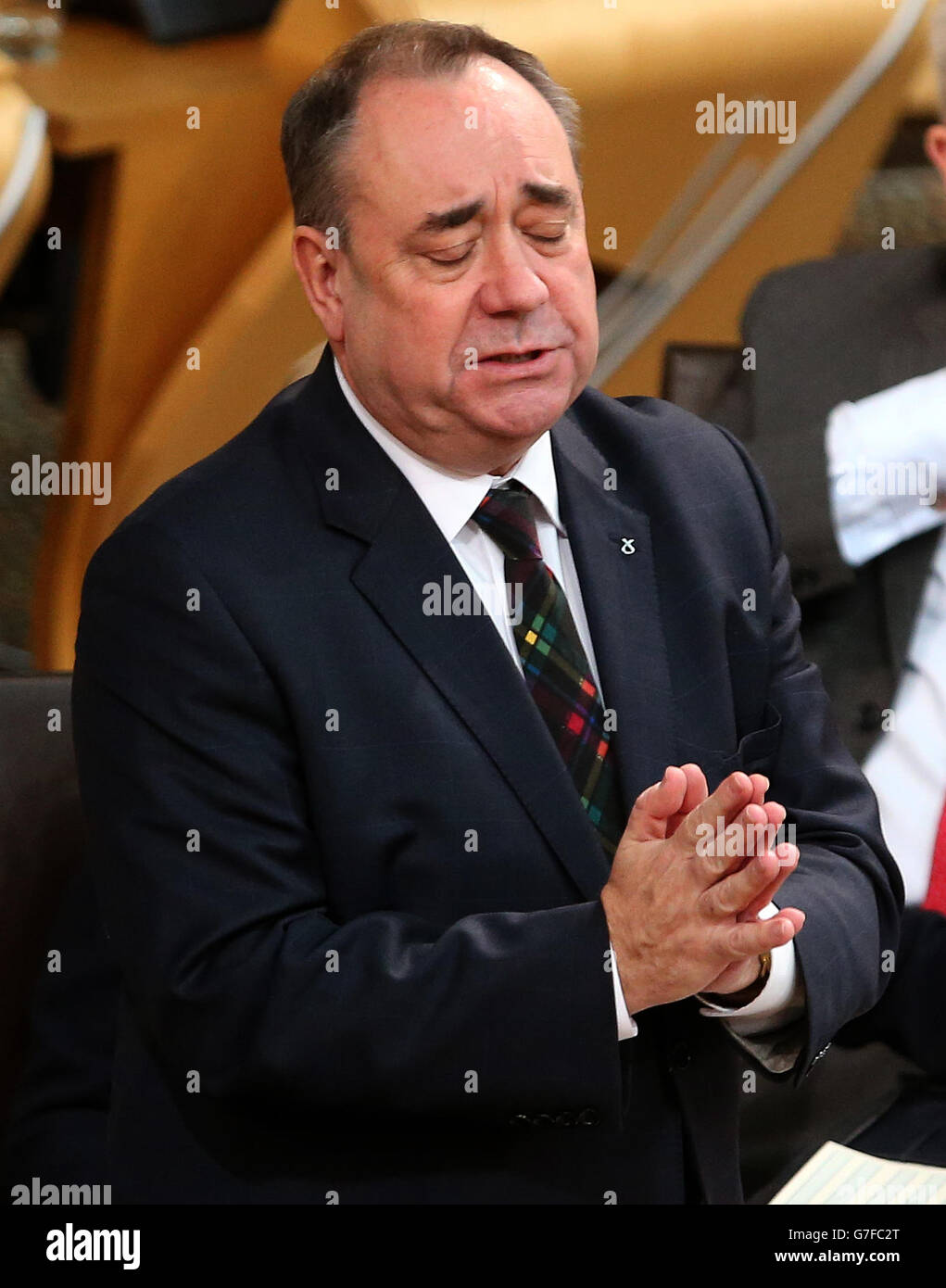 Scotland's First Minister Alex Salmond during his last FMQs at the ...