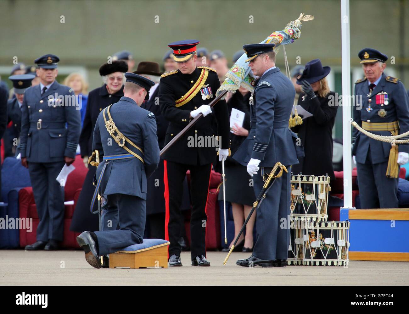 Prince Harry, Honorary Air Commandant, presents 26 Squadron RAF ...
