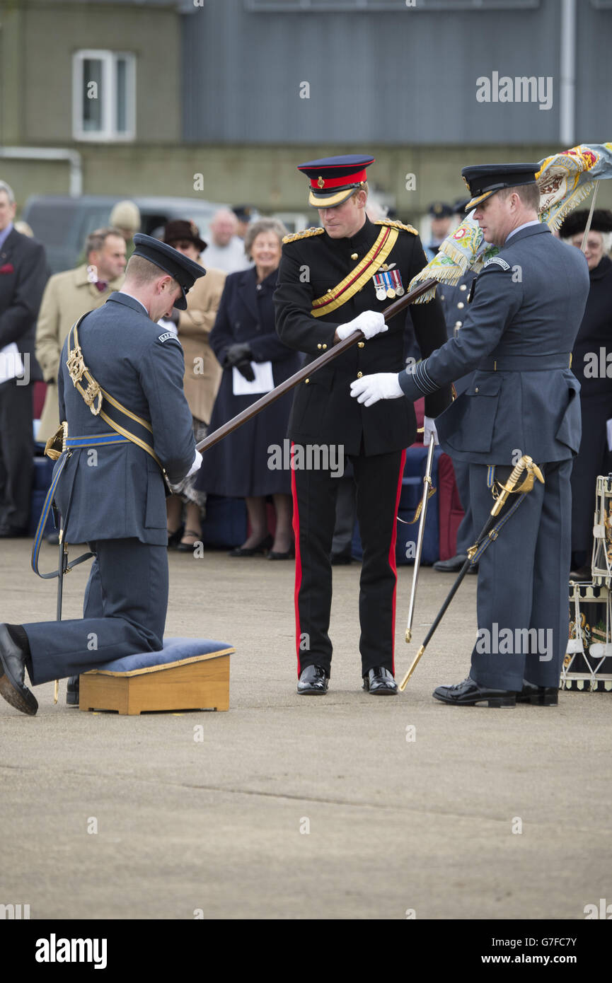 Prince Harry, Honorary Air Commandant, presents 26 Squadron RAF ...