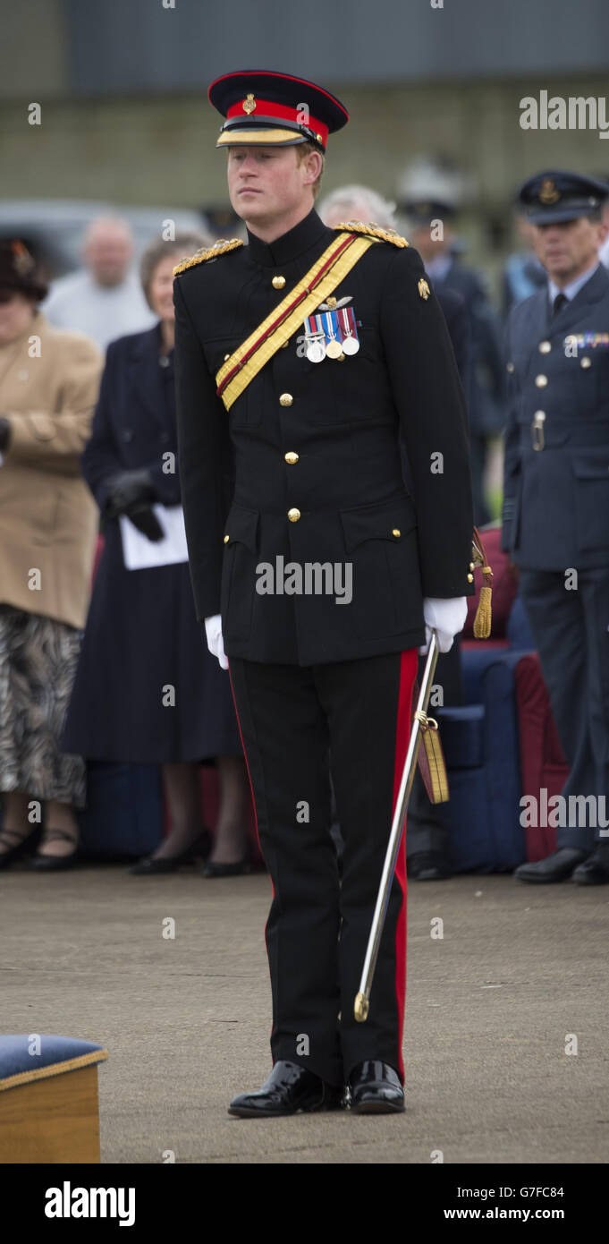 Prince Harry, Honorary Air Commandant, presents 26 Squadron RAF ...