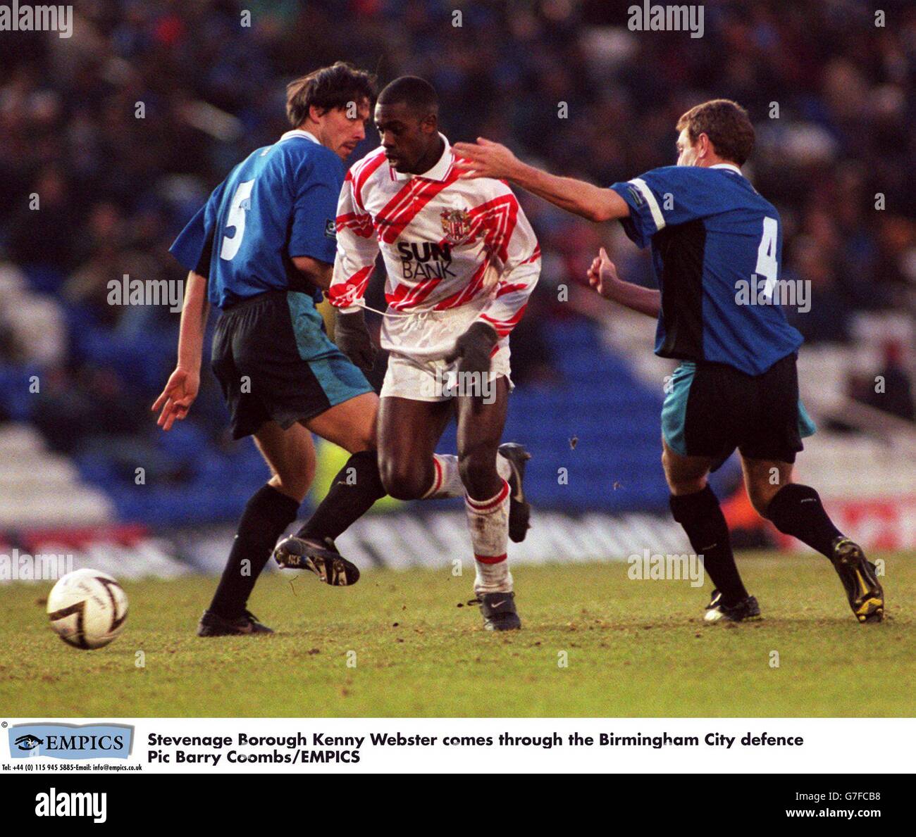 Soccer .. F.A Cup 3rd Round .. Stevenage Borough -v- Birmingham City ...