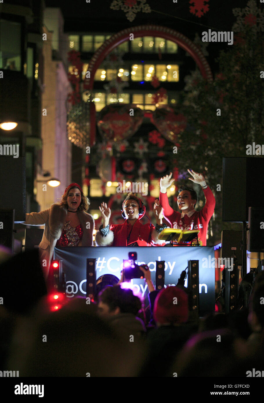 (left to right) Georgia La, Gemma Cairney and Georgie Okell of FOX ...