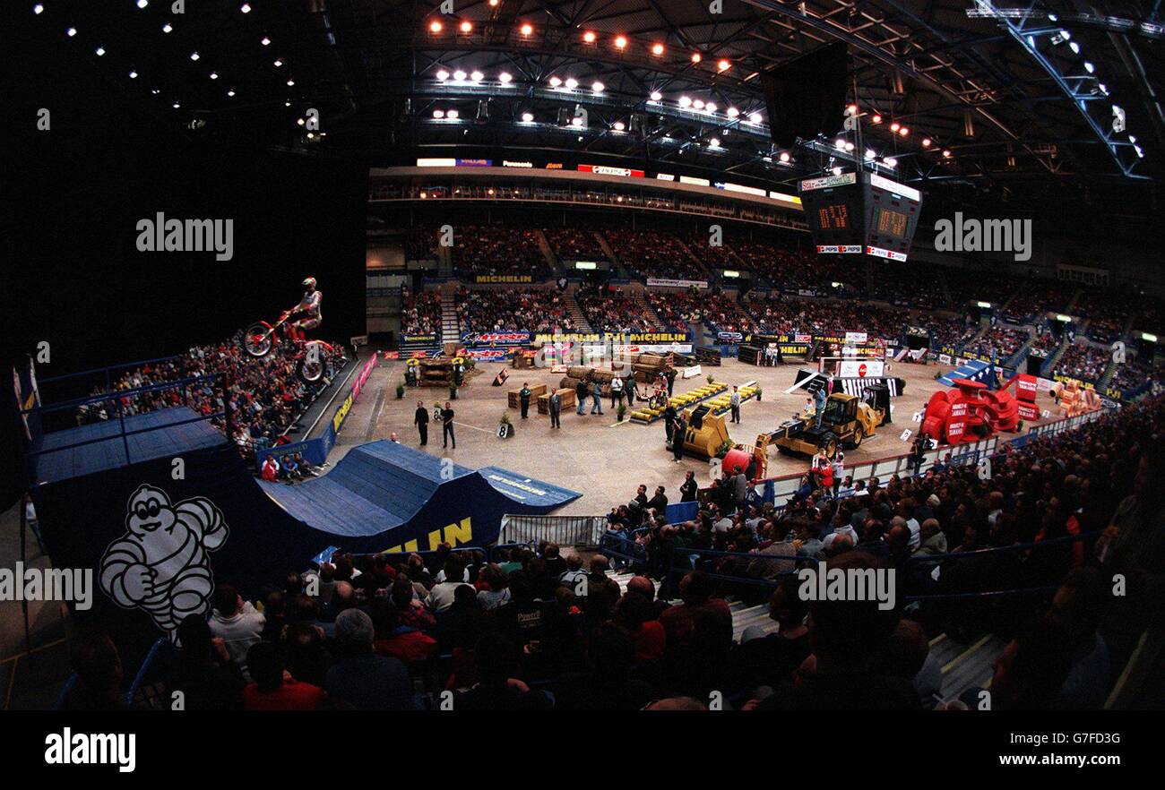 World Championship indoor arena trial Bike, Sheffield. General view ...