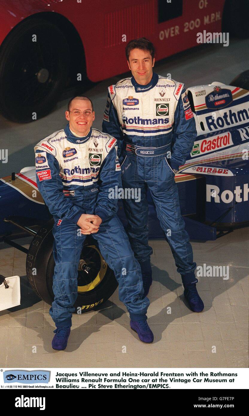 Jacques Villeneuve and Heinz-Harald Frentzen with the Rothmans Williams ...