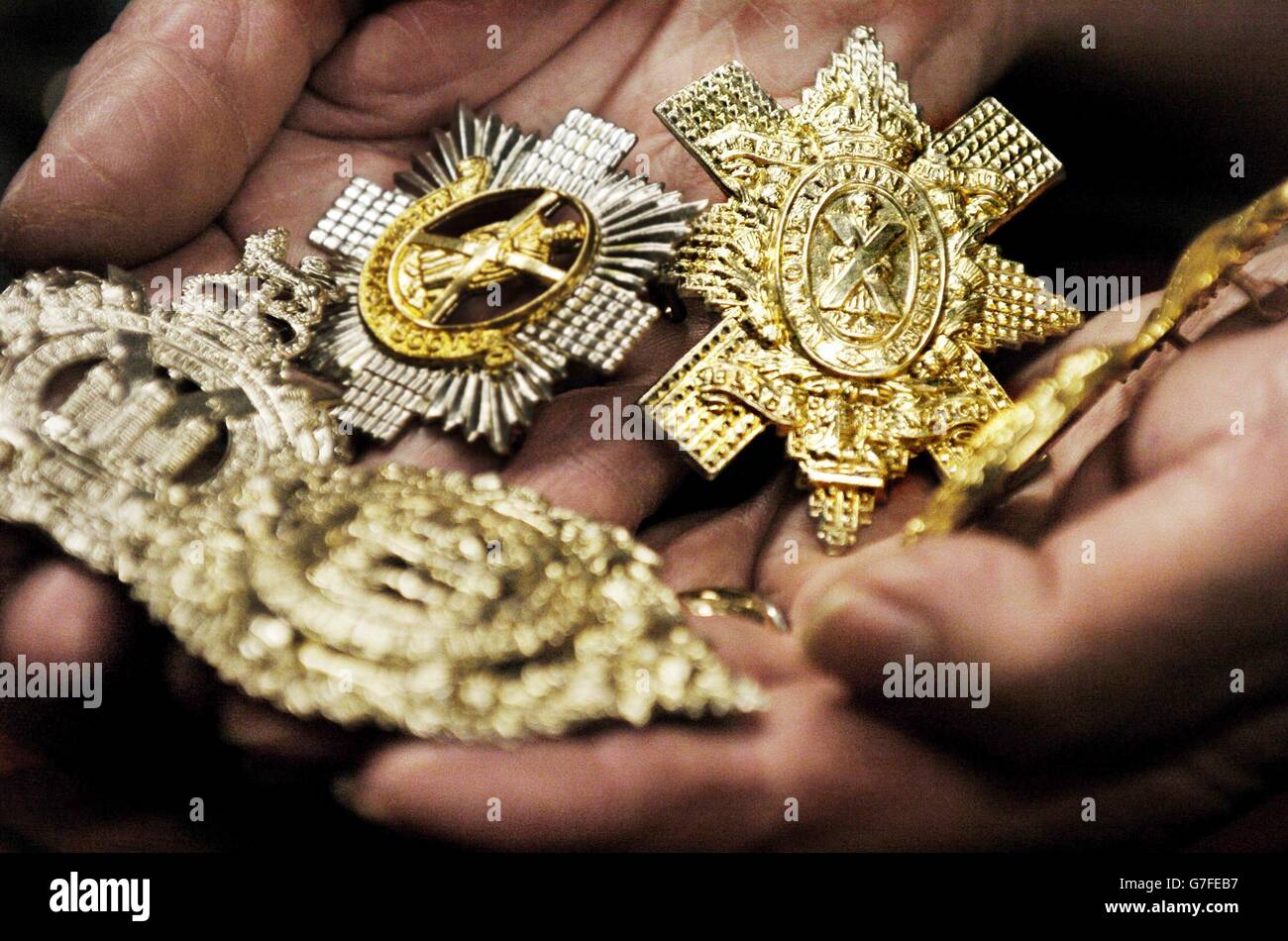 Scottish regiments cap badges hi-res stock photography and images - Alamy