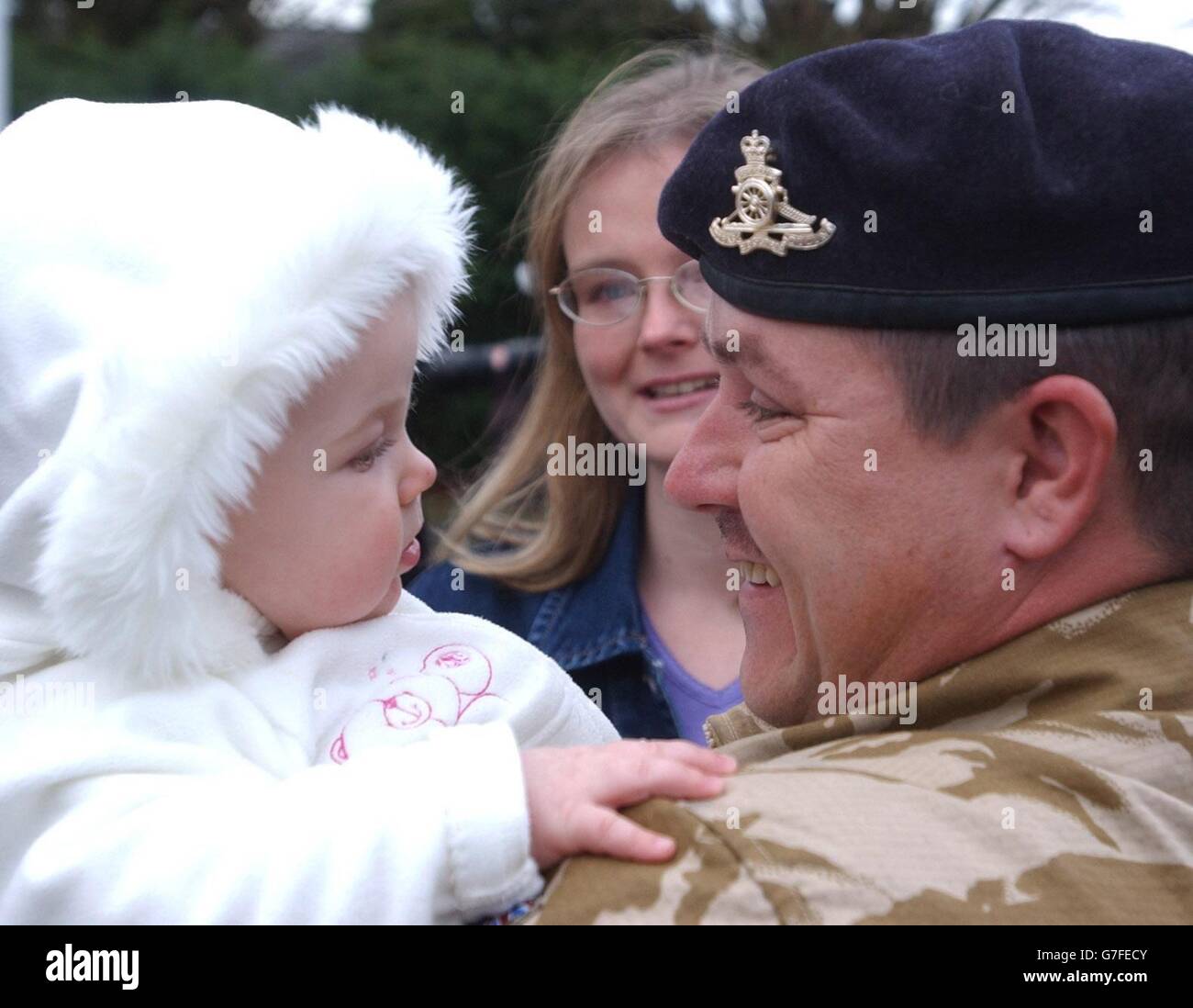Robert Burrows re-united with family Stock Photo - Alamy
