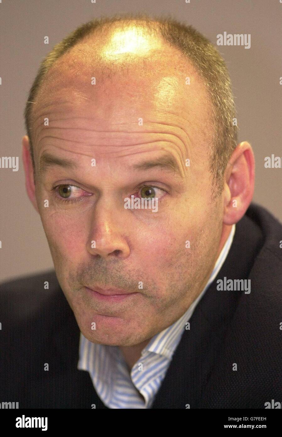 Sir Clive Woodward at a press conference to discuss the British Lions ...