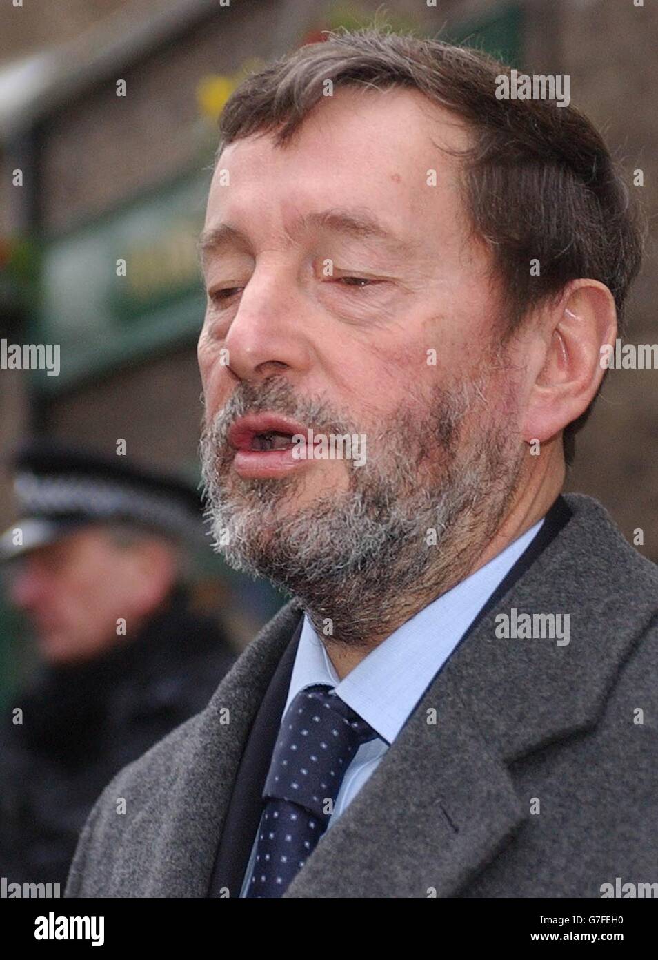 David Blunkett poll Stock Photo - Alamy