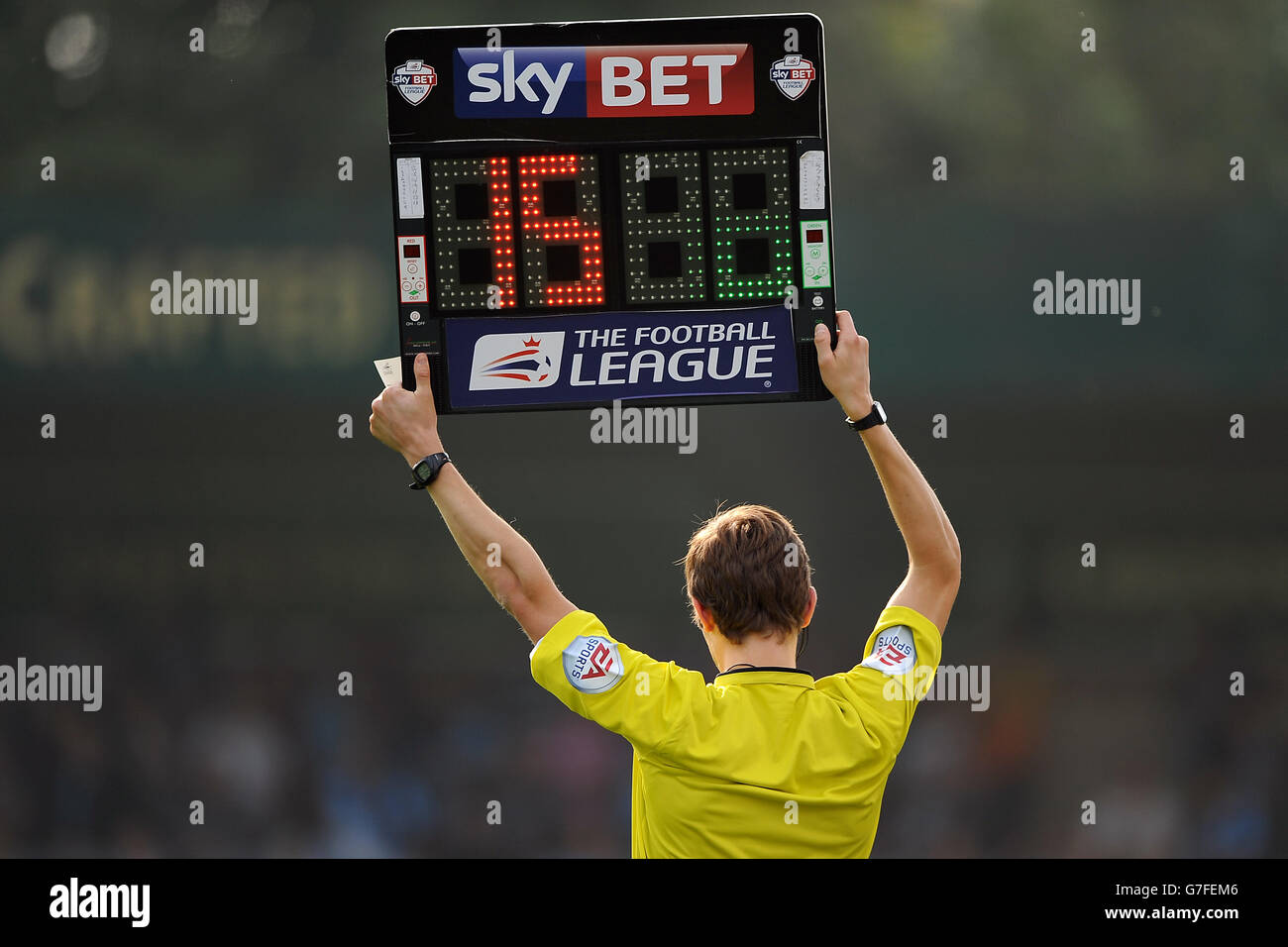 Football substitution stock electronic board hi-res stock photography ...