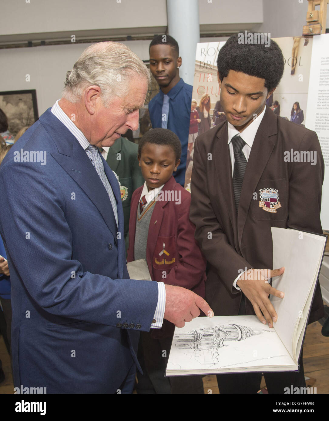 The Prince of Wales meets students during a visit to the renamed Royal ...