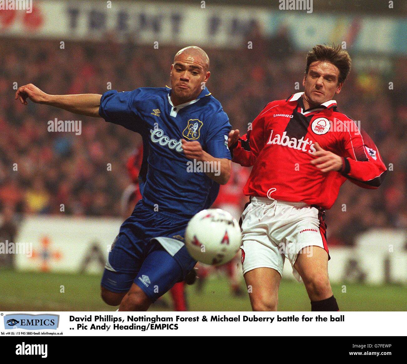 Soccer carling premiership nottingham forest v chelsea hi-res stock ...