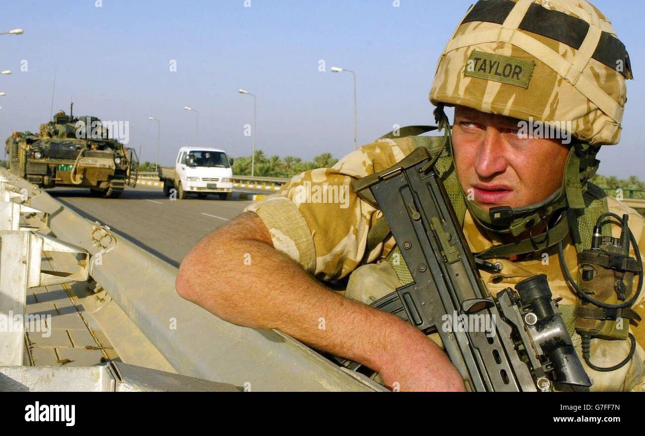 Pipe Major Scott Taylor, 34, from Glasgow, leaves his warrior to ...