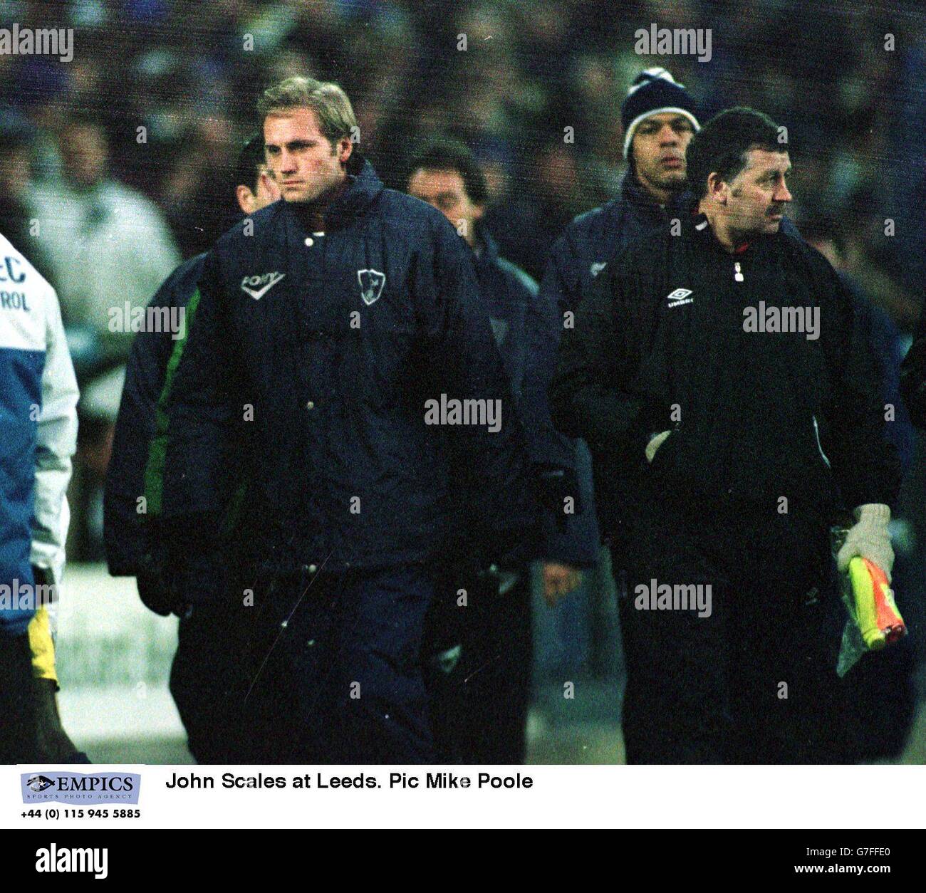 SOCCER-Leeds v Spurs. John Scales,Tottenham Hotspur at Leeds Stock ...