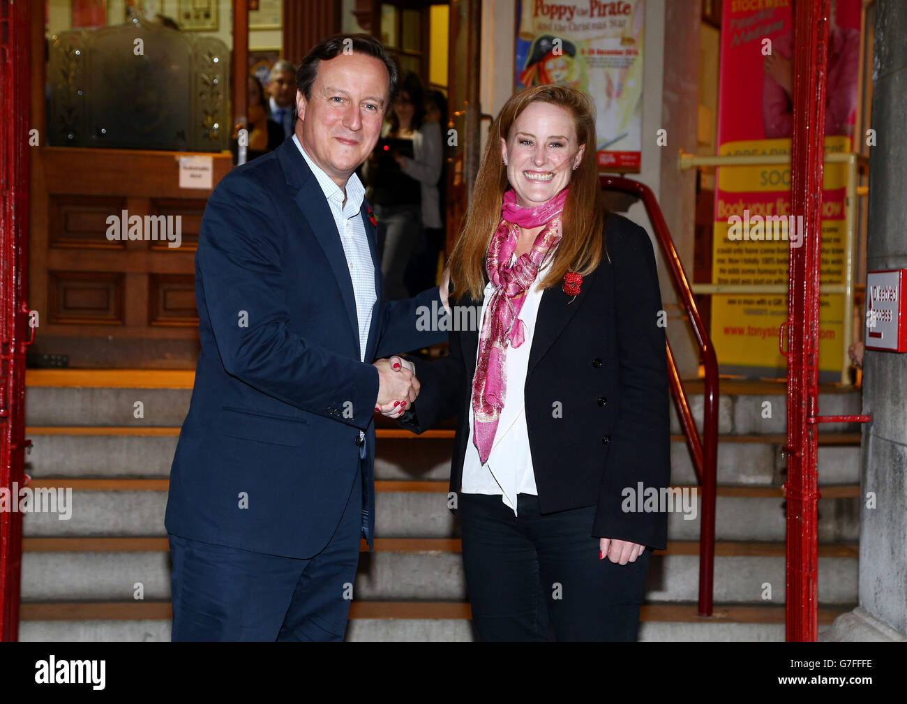 Prime Minister David Cameron with Kelly Tolhurst, the Conservative ...