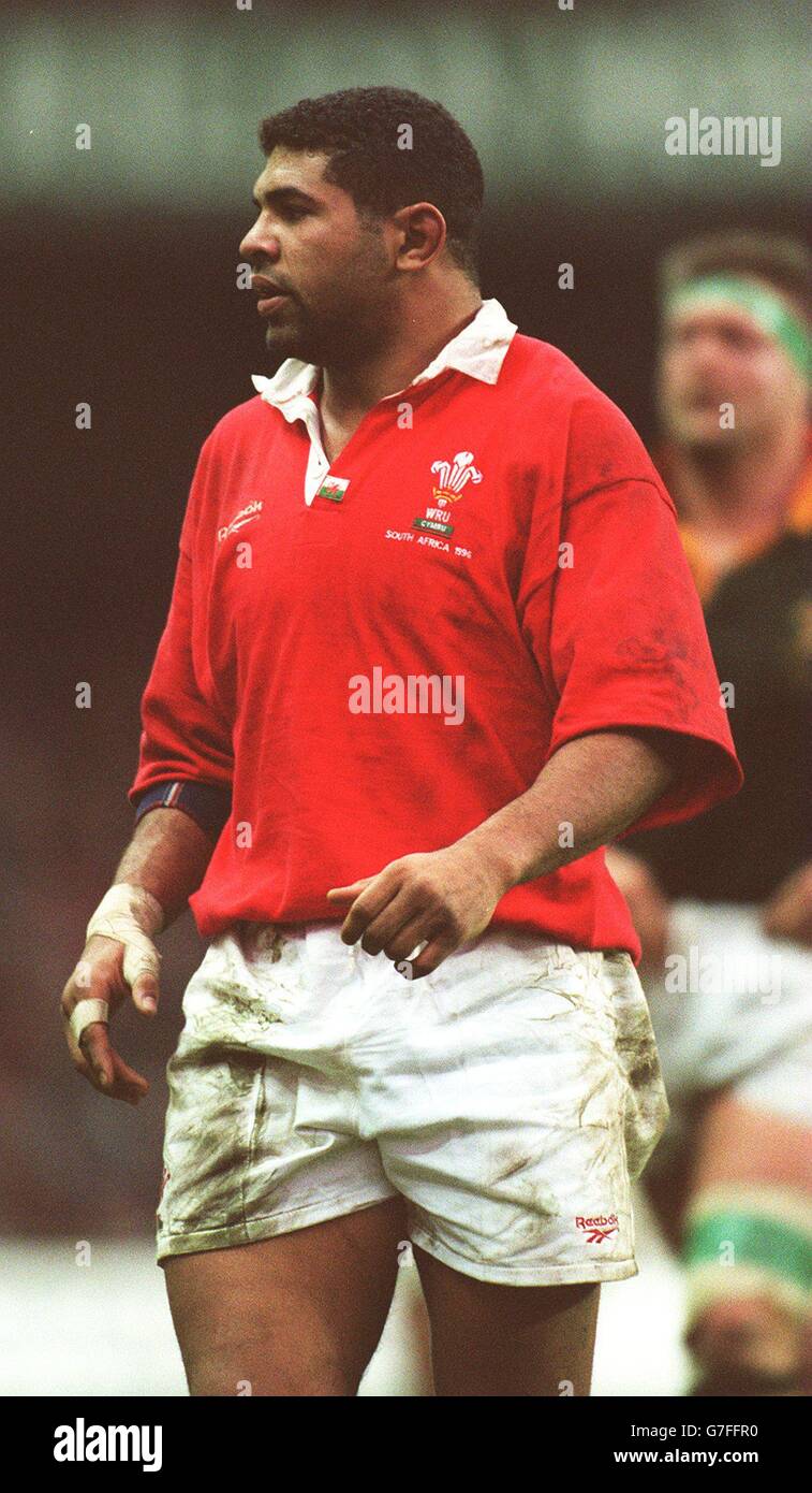 International Rugby ... Wales -v- South Africa. Colin Charvis, Wales ...