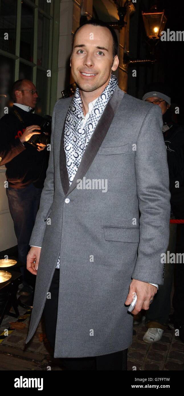 TV producer David Furnish arrives for British interior designer Kelly ...