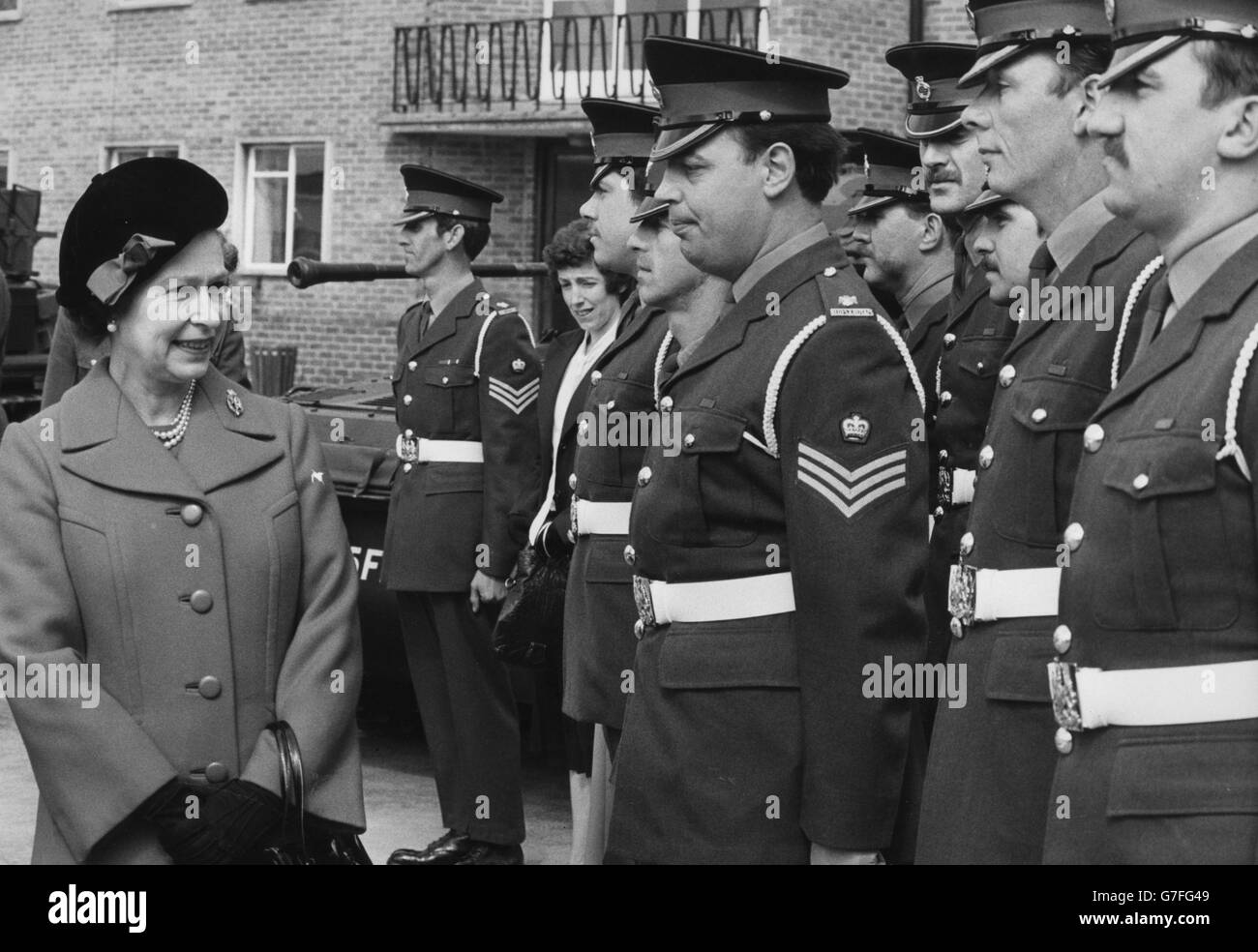 Military - Blues and Royals - Combermere Barracks, Windsor Stock Photo ...