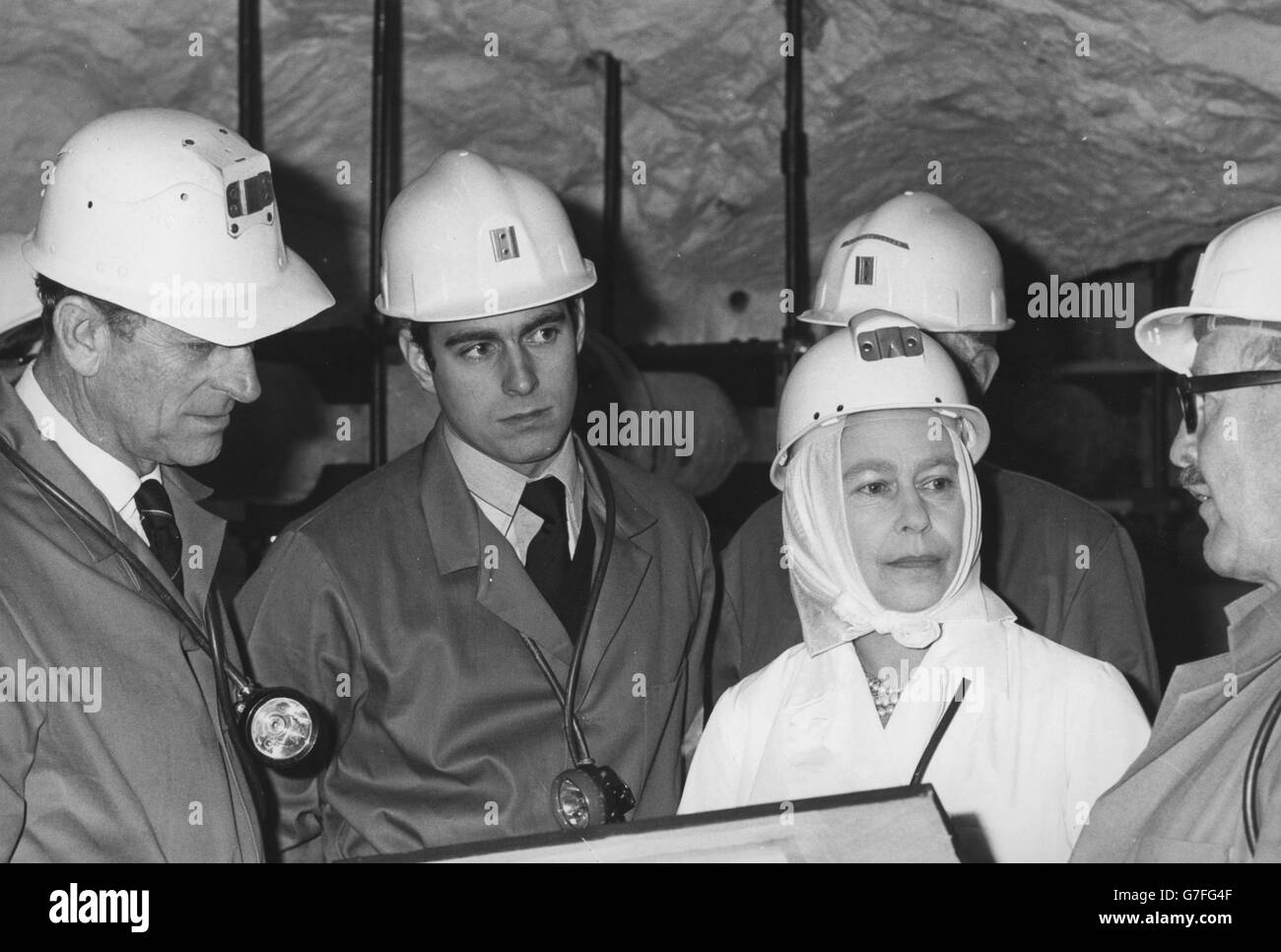 Kenneth Gilbert (right), managing director of the Geevor Tin Mine at ...