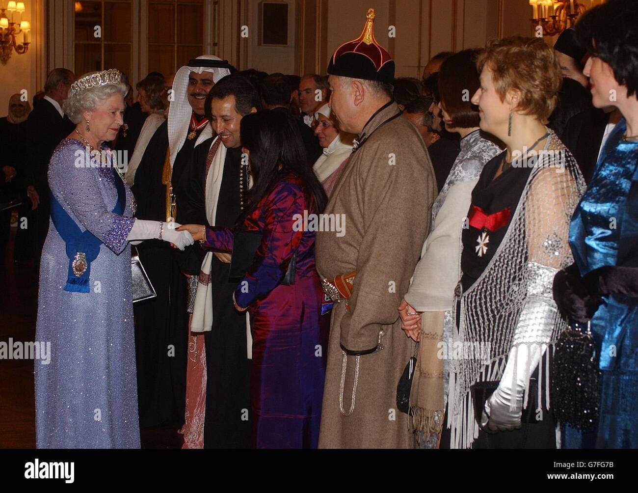 Buckingham palace reception members diplomatic corps hi-res stock ...