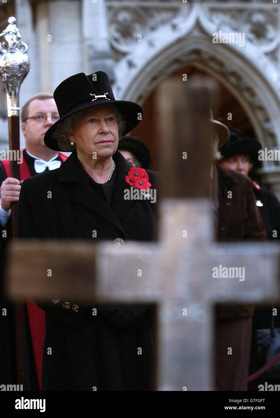 Queen Elizabeth II - Remembrance Day Stock Photo - Alamy