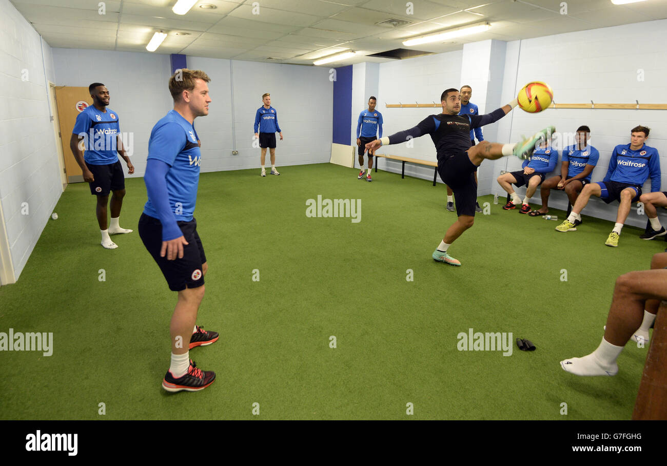 Soccer - Reading FC Open Day - Madejski Stadium. Reading goalkeeper ...