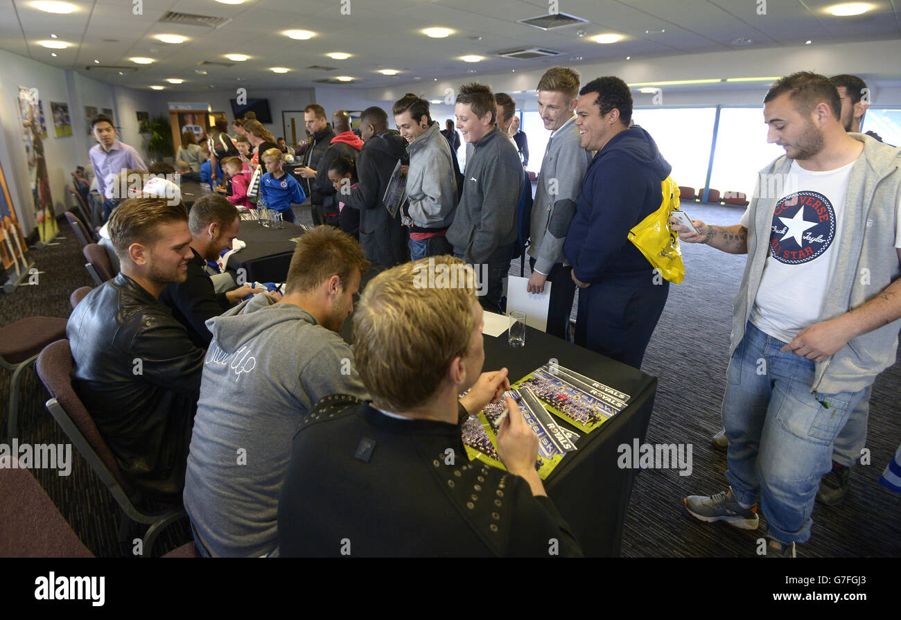 Soccer - Reading FC Open Day - Madejski Stadium. Fans queue up to get ...