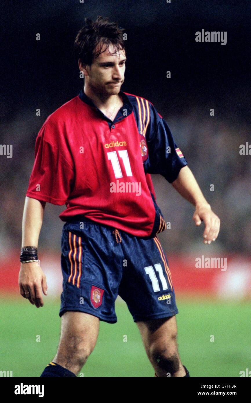 Soccer - World Cup Qualifier - Spain v Yugoslavia. Alfonso, Spain Stock ...