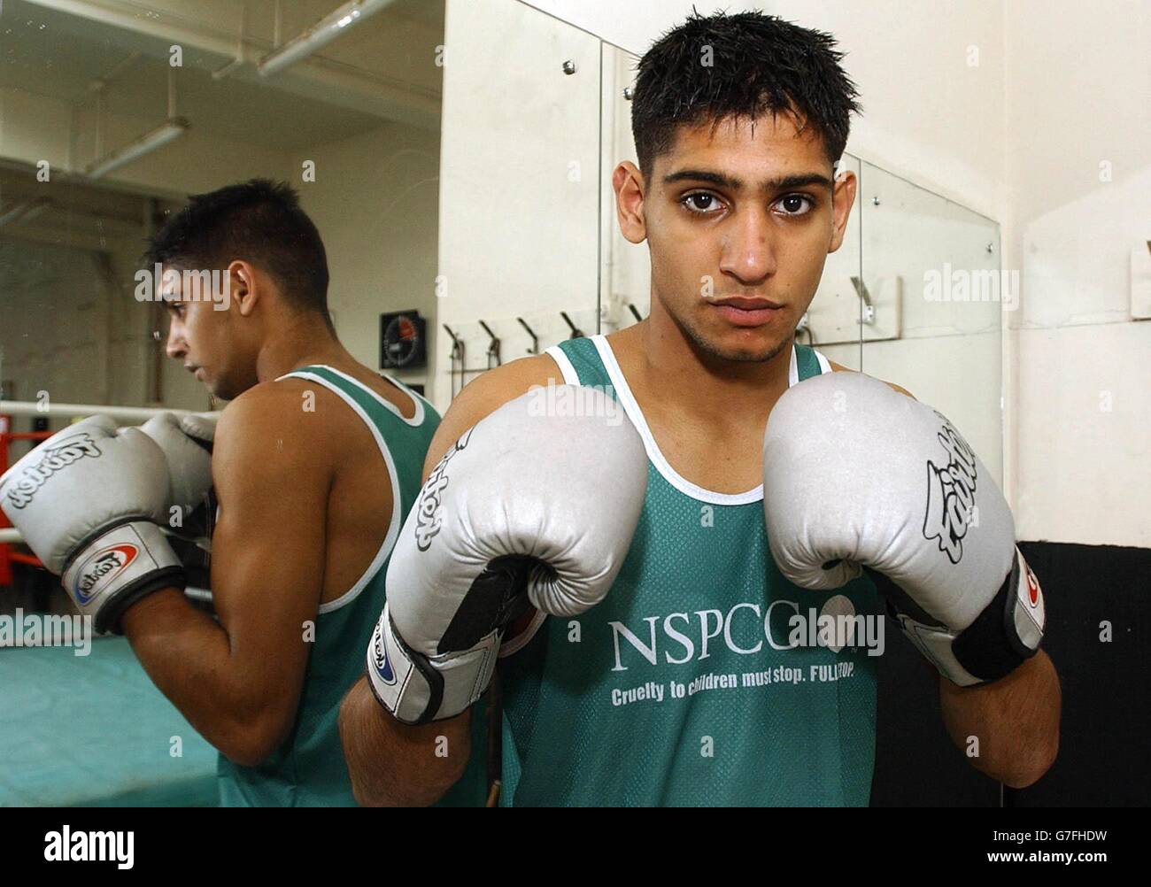 Boxer Amir Khan at the Lyn AC Boxing Club in Walworth, London. The ...