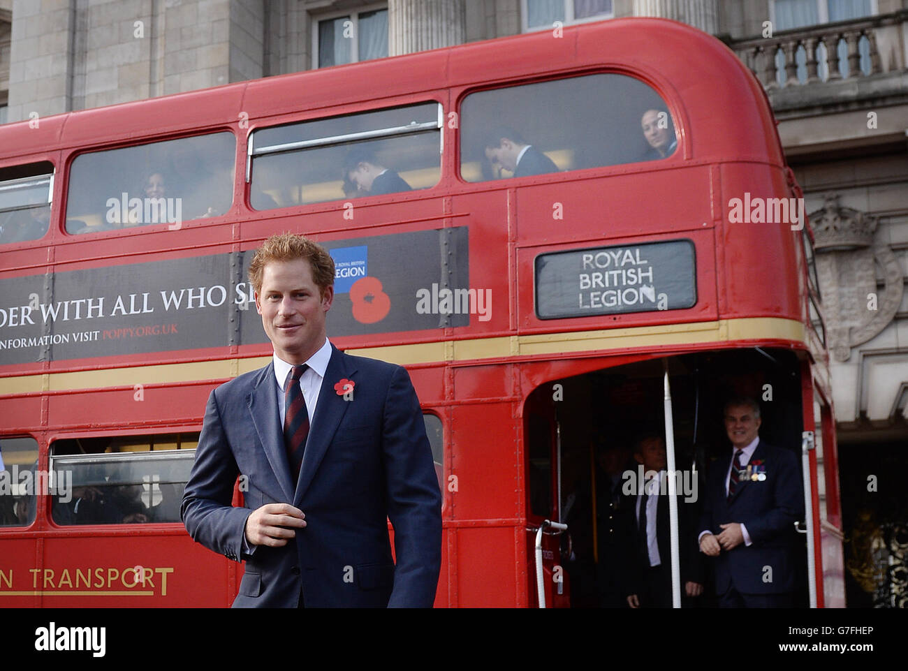 Prince Harry meets supporters of the Royal British Legion's London ...