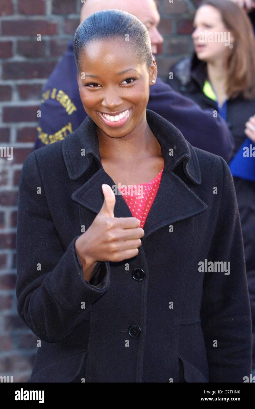 Singer Jamelia arrives at Air Studios in north London for the re ...