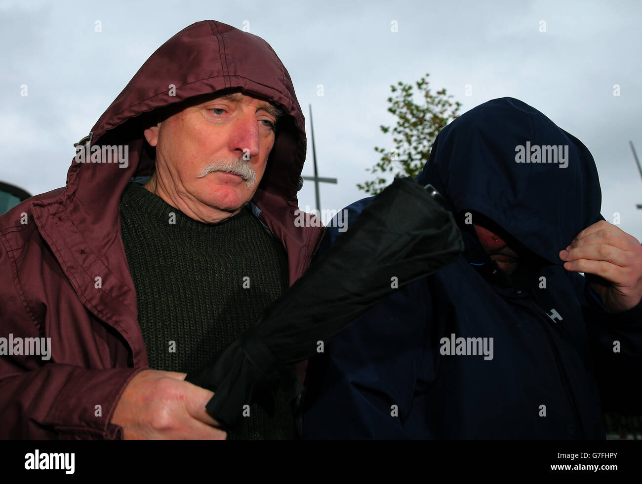 Ivor Bell leaving Belfast Laganside Court, where he faced counts of ...