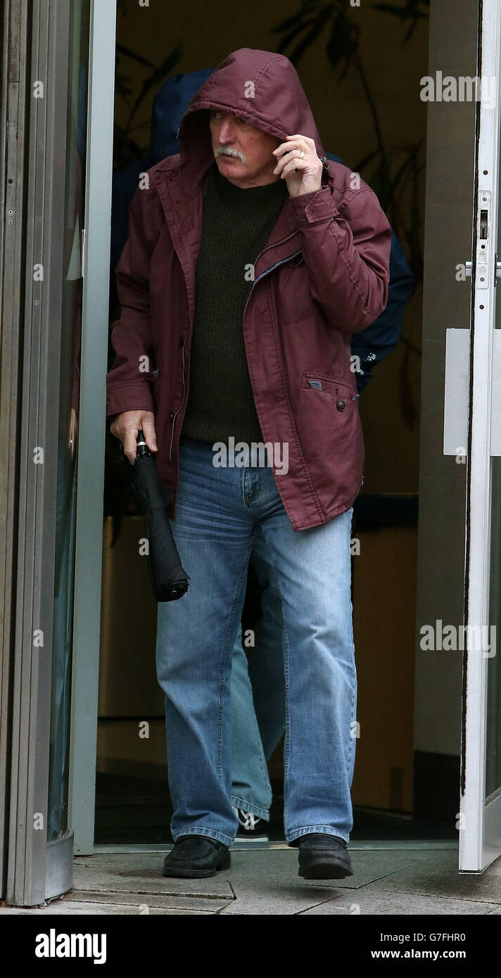 Ivor Bell leaving Belfast Laganside Court, where he faced counts of ...