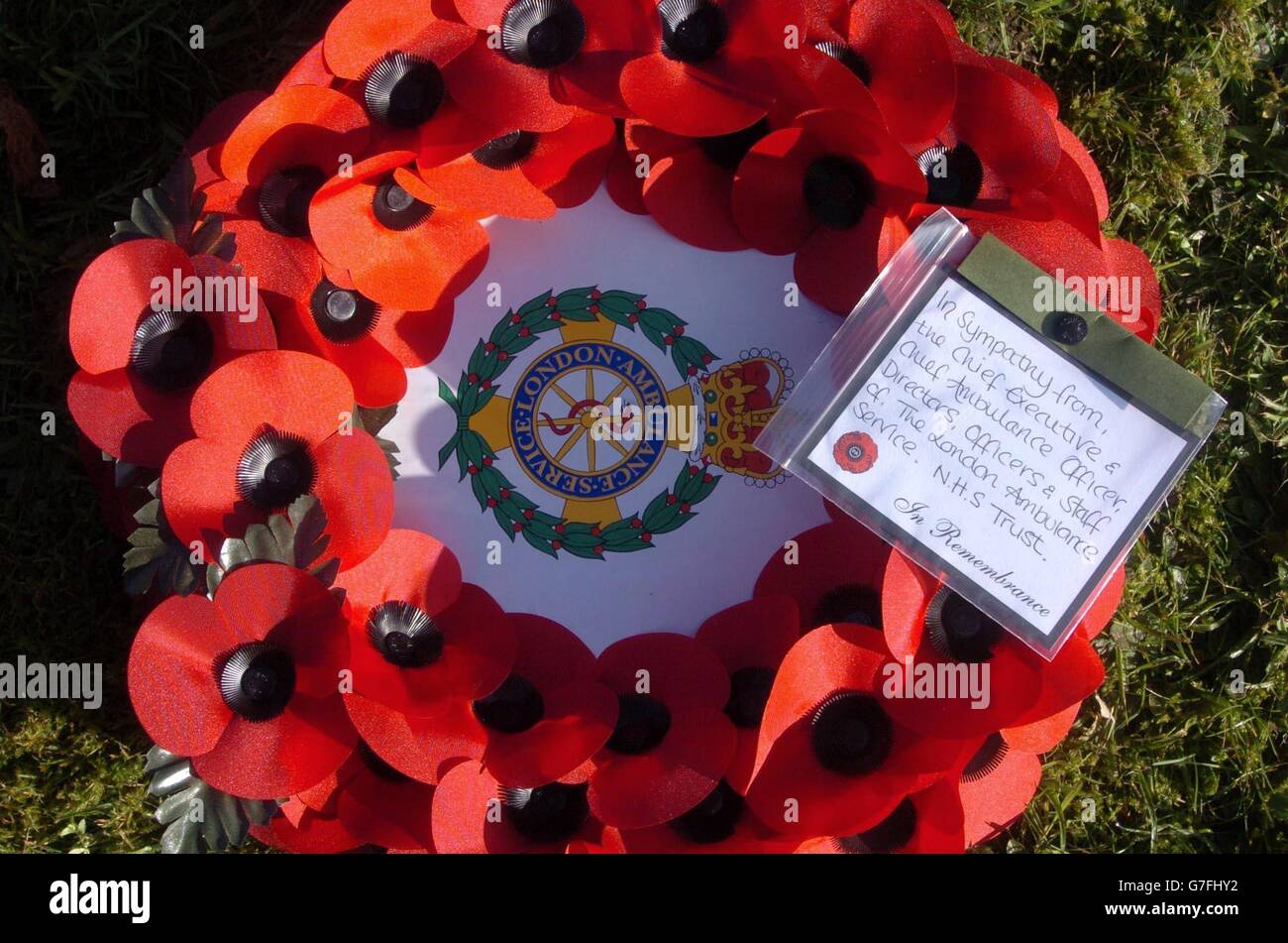 A wreath in memory of the seven lives lost at the Ufton Nervet rail ...