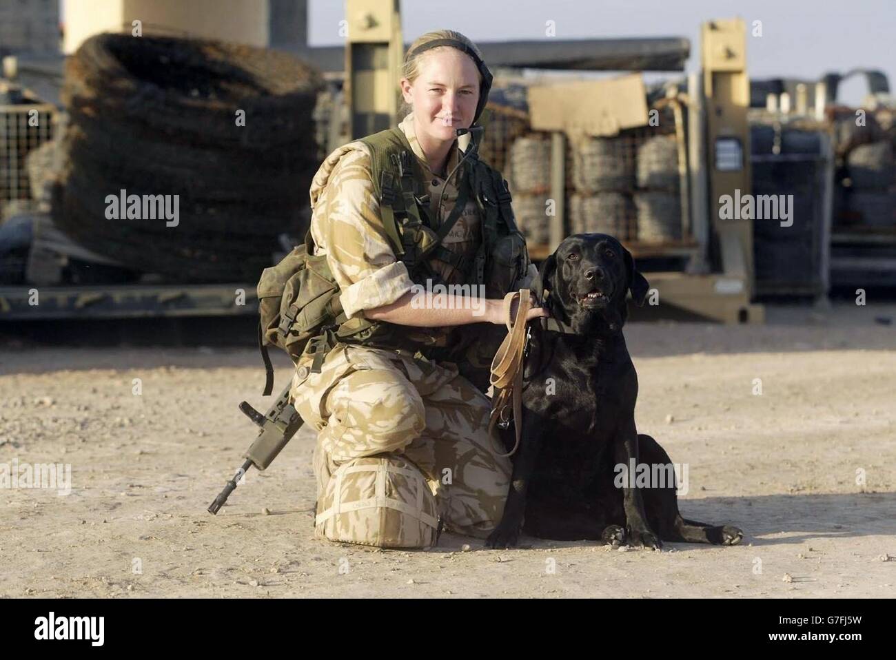 Military Working Dog Support Unit Stock Photo - Alamy