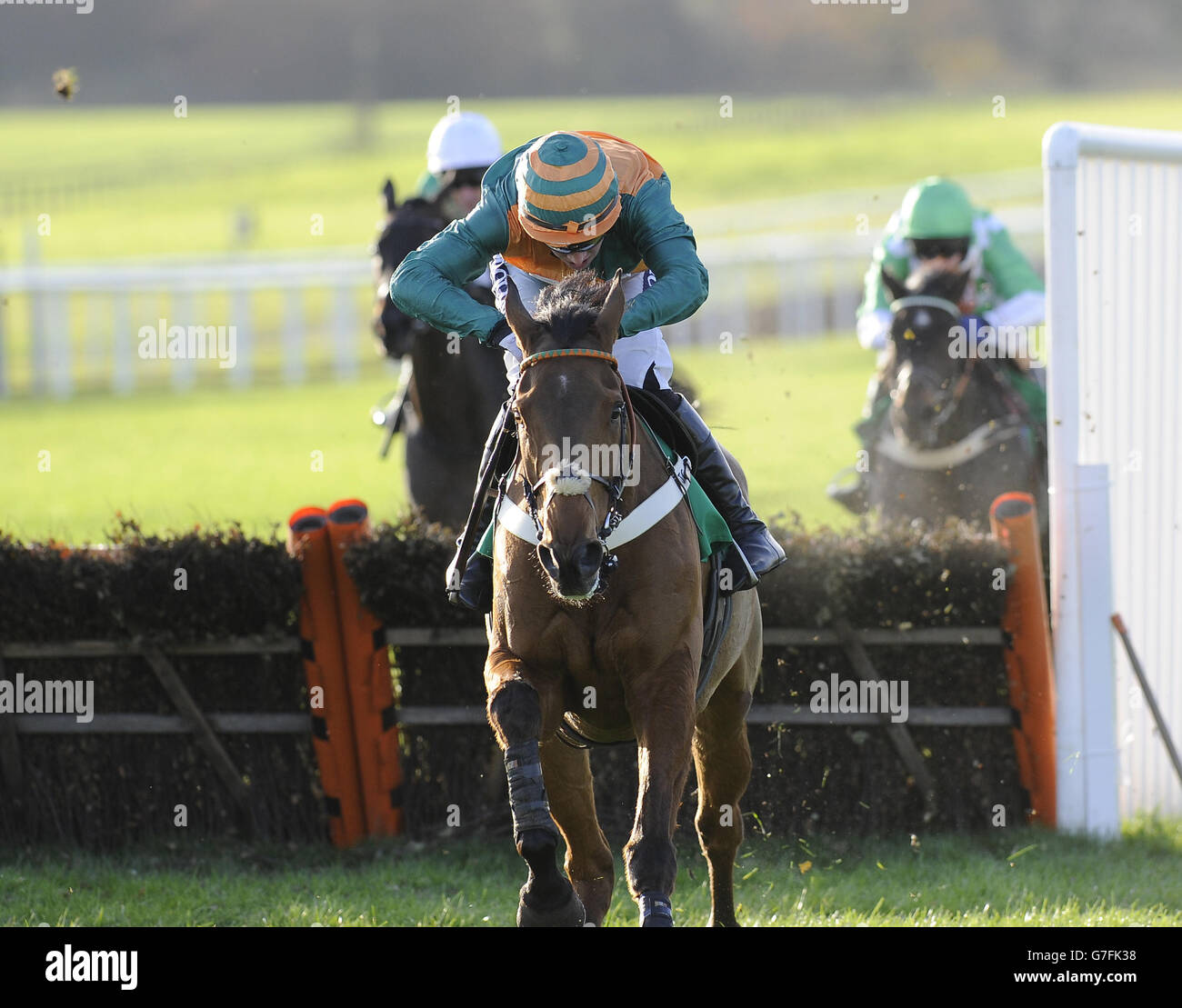 Horse Racing - Charlie Hall Chase - Wetherby Racecourse Stock Photo - Alamy