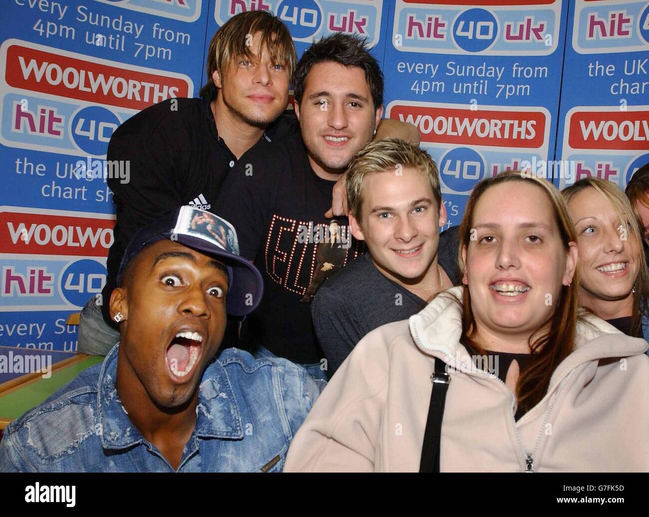 Antony costa lee ryan boy band blue pose fans hi-res stock photography ...